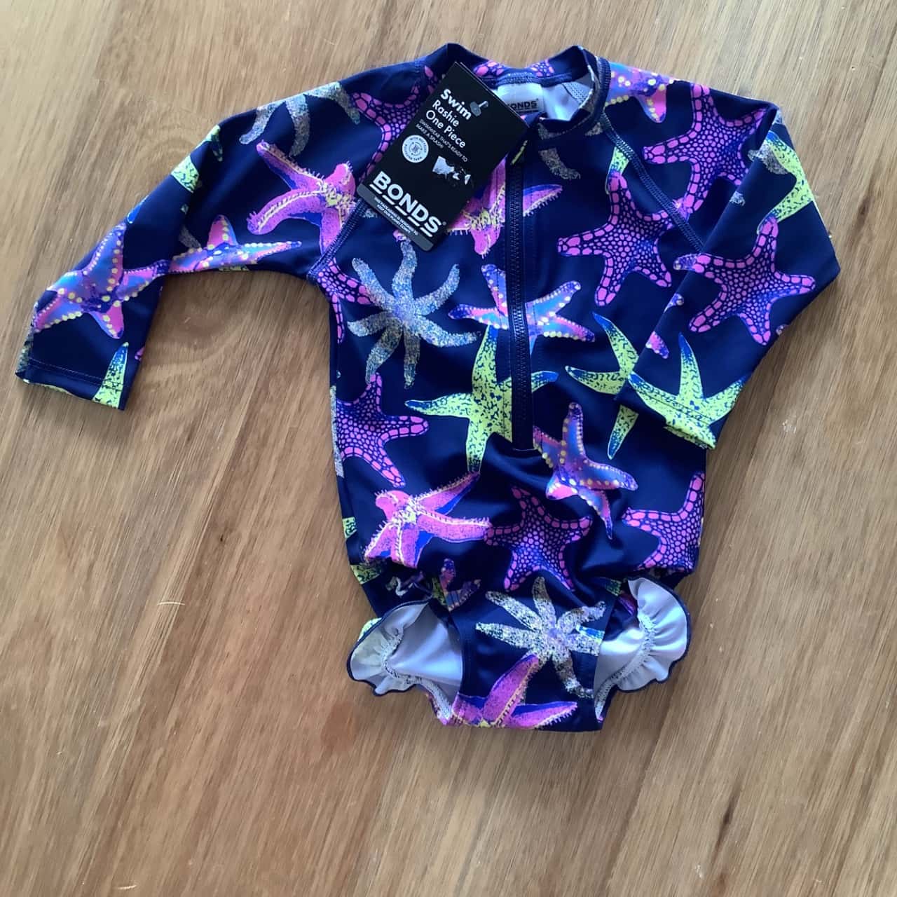 SUMMER SALE***Bonds Baby One Piece Swim Rashie. Size 6-12m