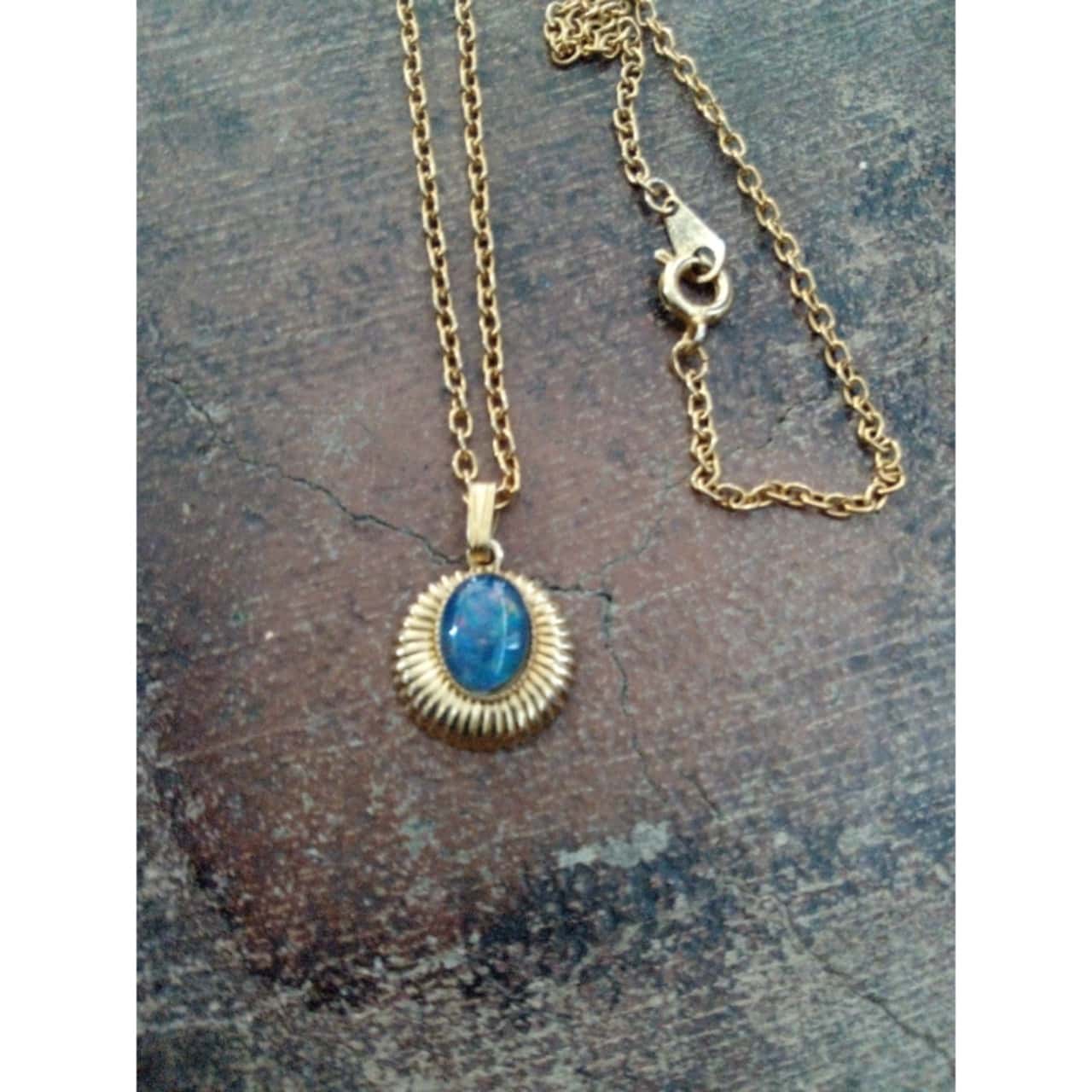 Golden Opal Necklace
