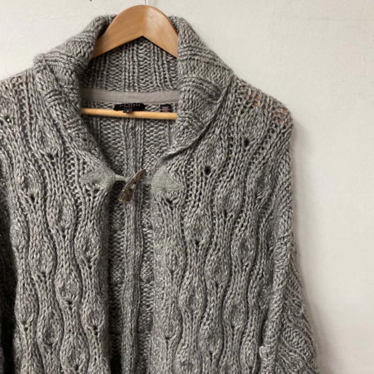 Ted Baker Womens Size 10 Knit Cardigans Grey (s)