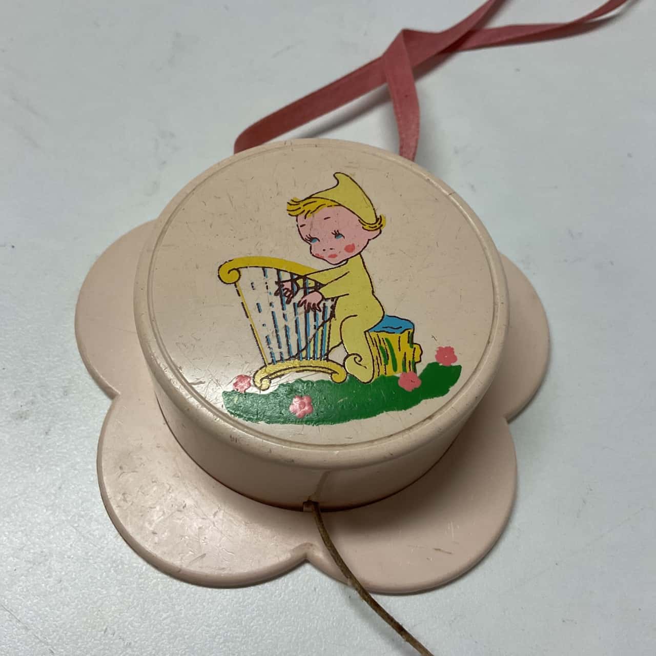 Vintage child’s lullaby pull string musical mobile