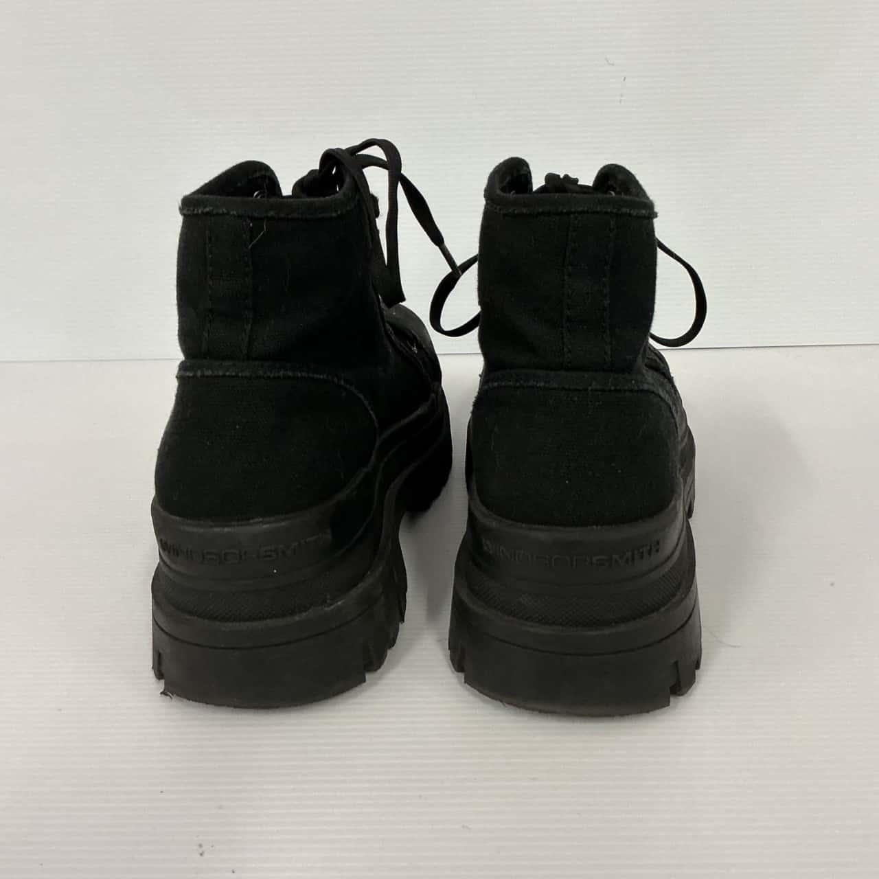 Windsor Smith Womens Size 9 Sneakers Deserve Black Canvas Chunky Boot