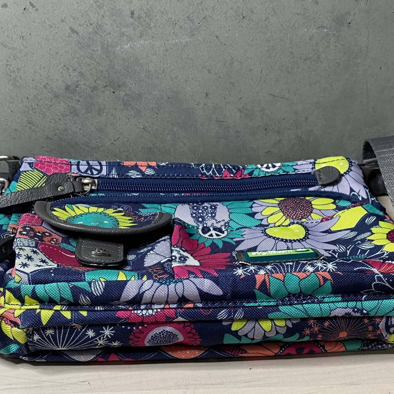 Lily Bloom Floral Fabric Crossbody Bag