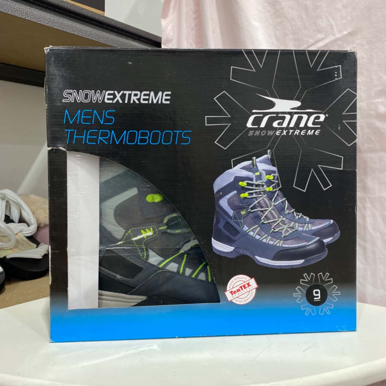 Crane Mens Size 9 Snow Extreme Thermoboots