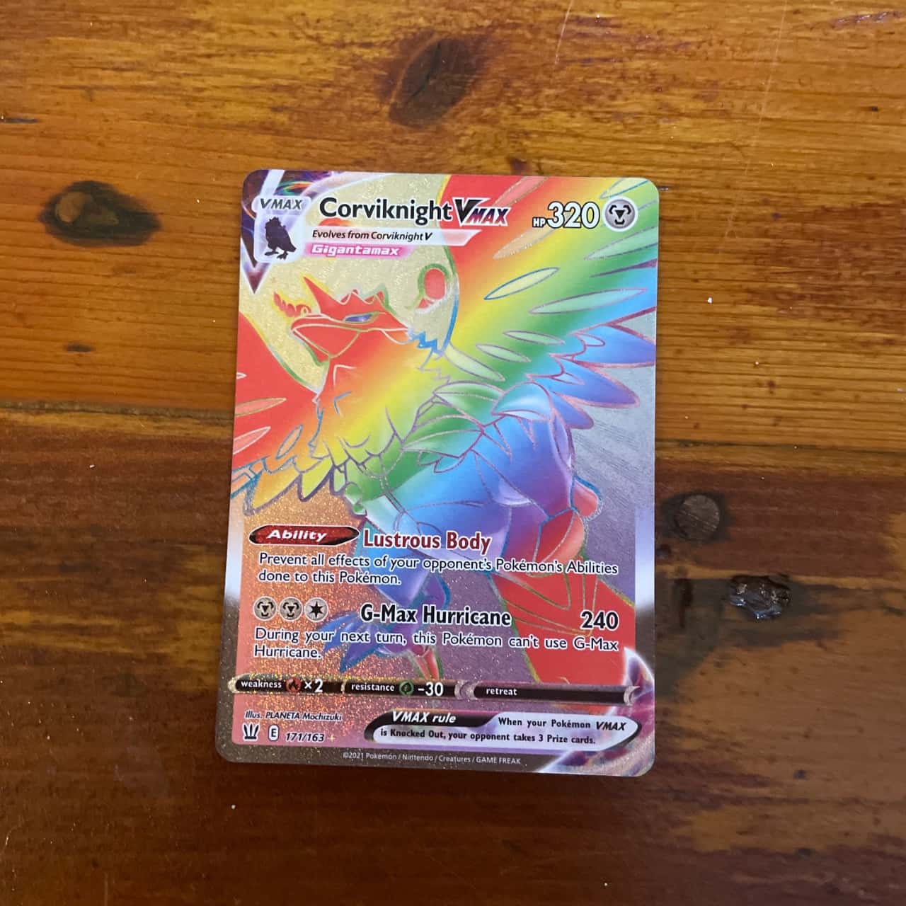 Corviknight VMAX Pokemon Card (s)