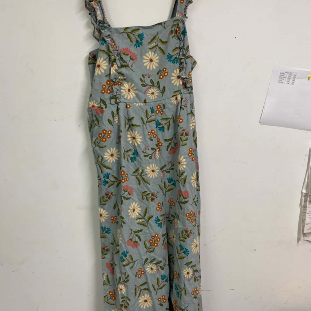 Princess Highway Womens Size 16 Overalls Blue / Floral (s)