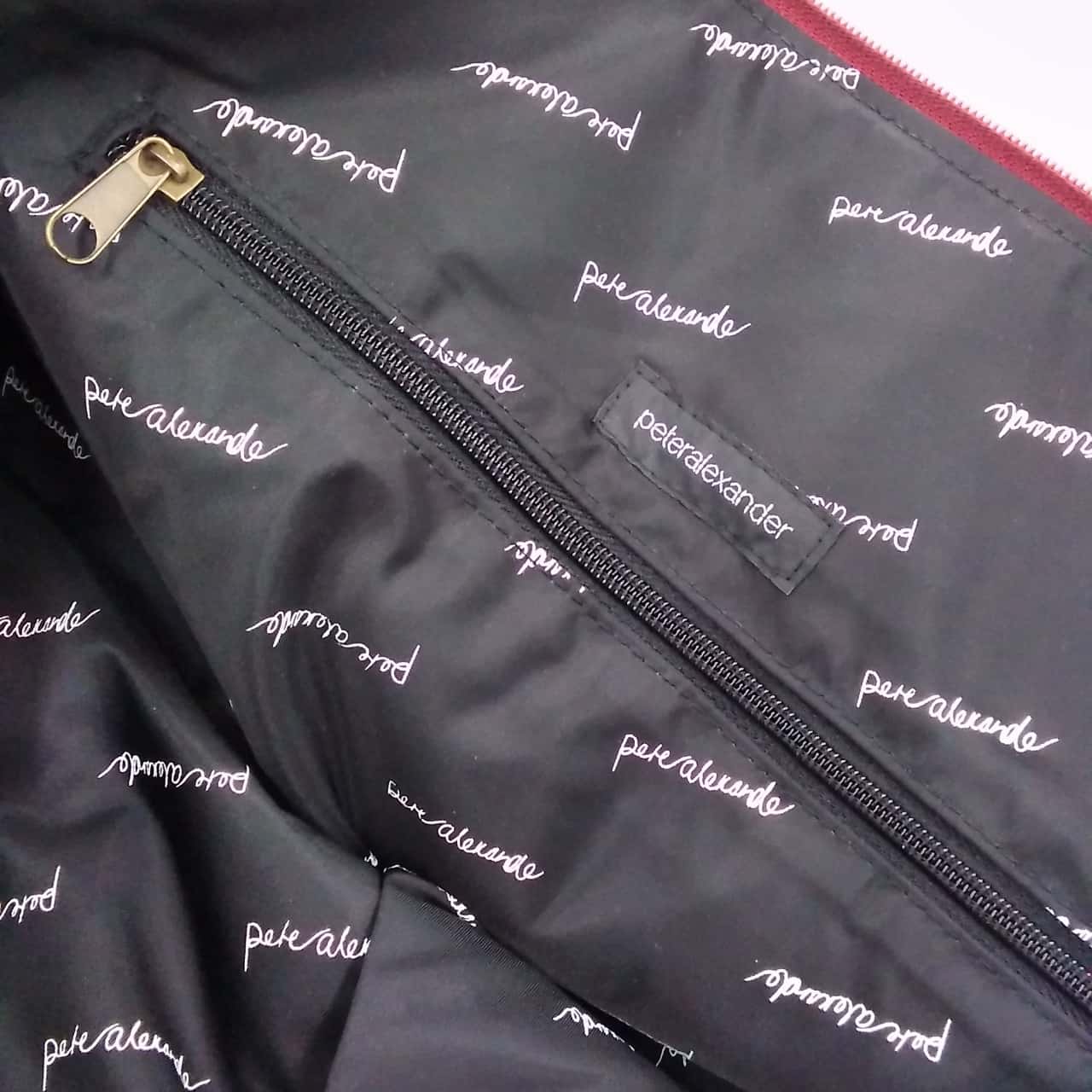 PETER ALEXANDER Maroon Velvet Floral Duffle Bag (328)(s)
