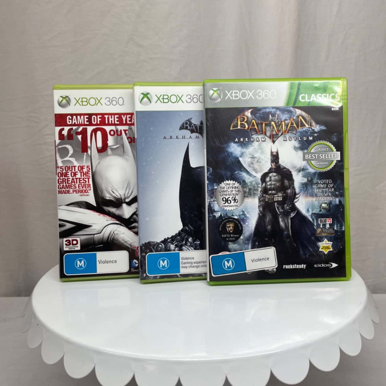 3 Game Batman Arkham Bundle - Xbox 360