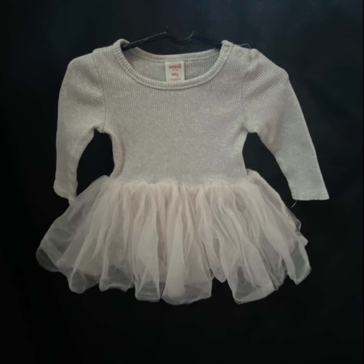 Seed Heritage Size 12-18months Grey Tutu Romper(s)