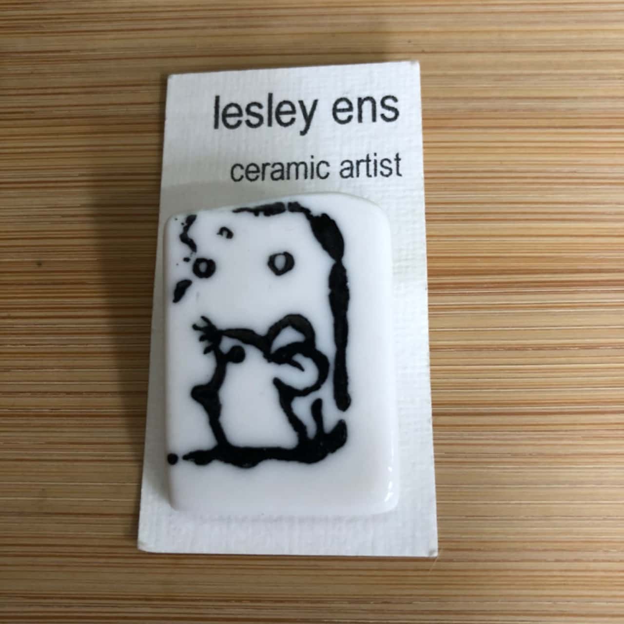 Lesley Ens Mouse & Cheese Design Brooch(s)