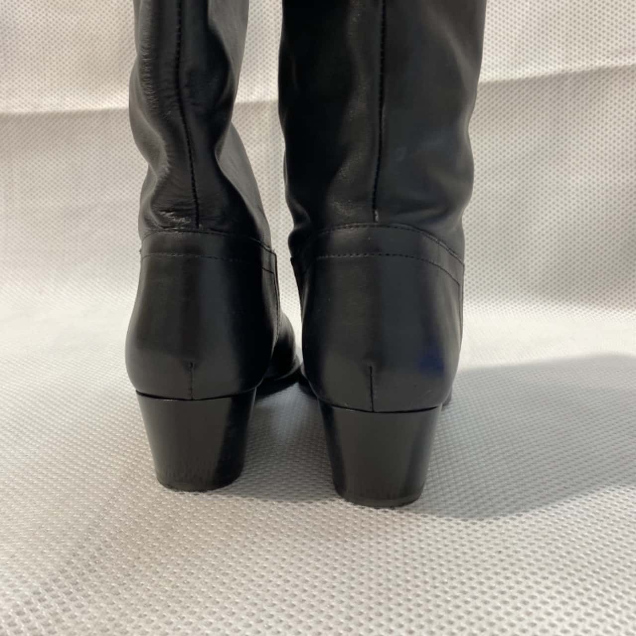 Zara Womens Size 36 Black calf length boots (s)