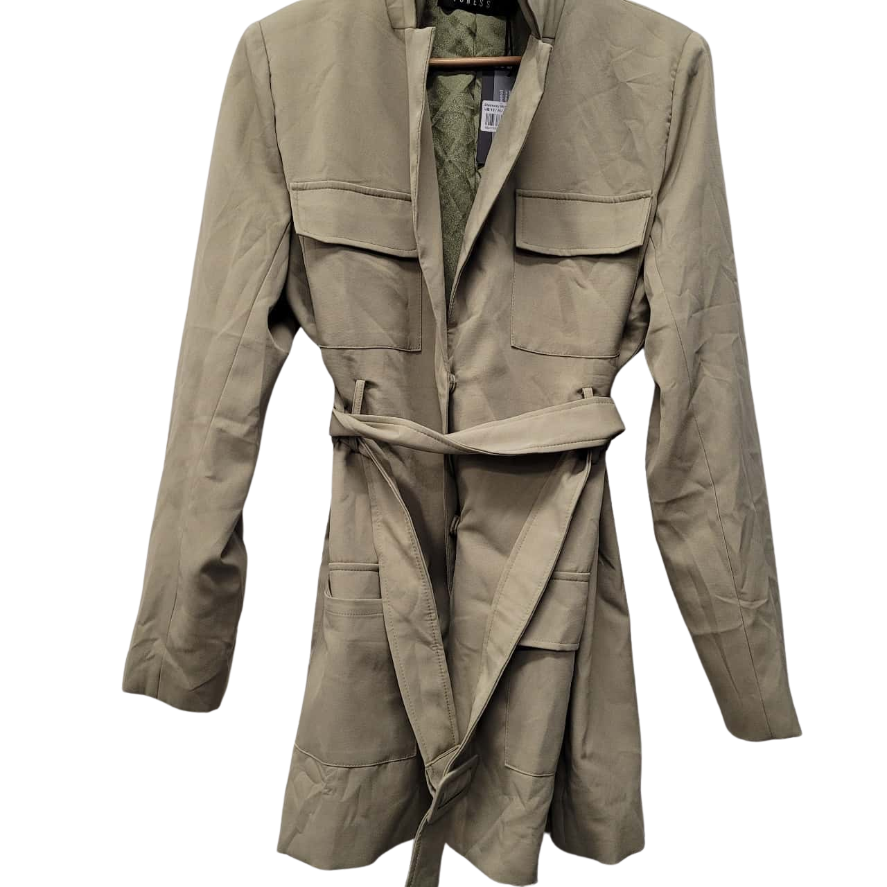 Lioness Womens Size XL Beige/Green Coat Jacket(s)