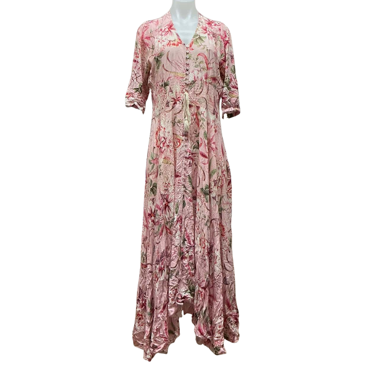 Jaase Womens Size XL Maxi Dress Multicoloured / Pattern / Pink (s)
