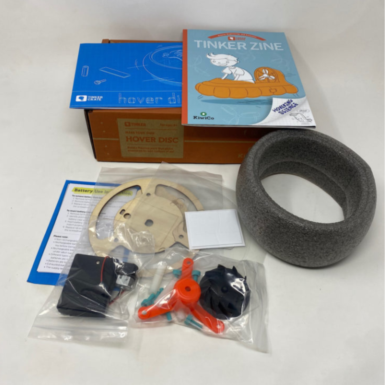 KiwiCo Tinker Crate Make Your Own Hover Disc Built A Floating Puck That ...