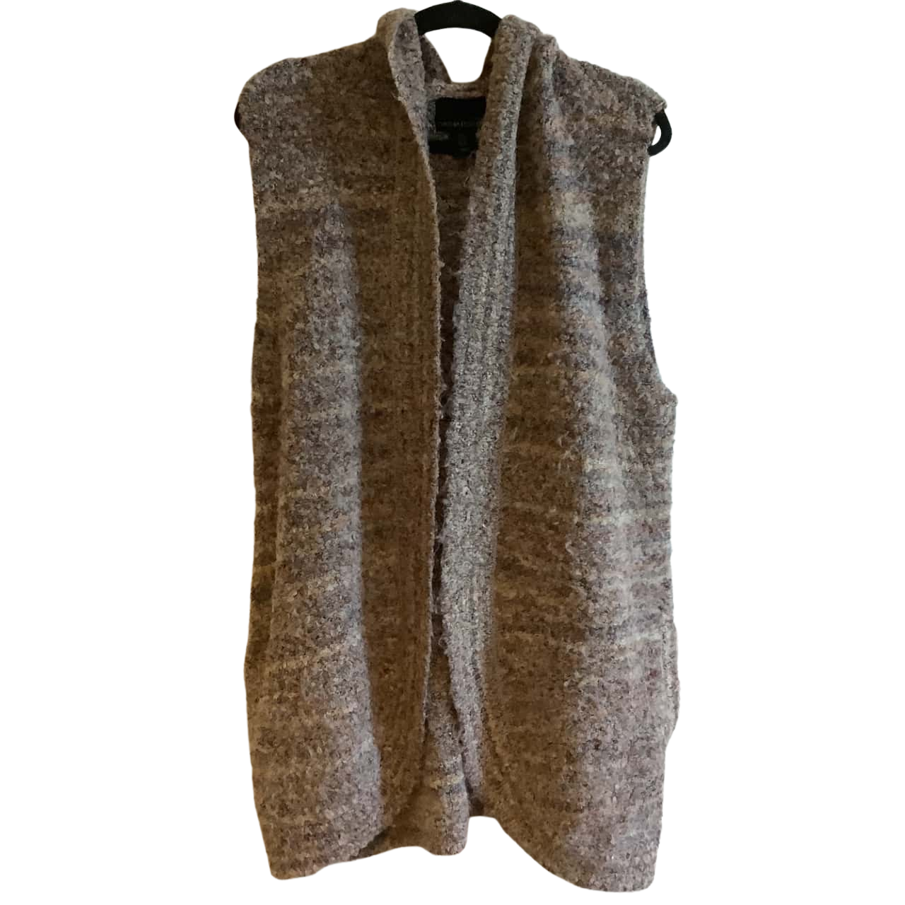 Cynthia Rowley Hooded Vest Boucle Knit. Size XL