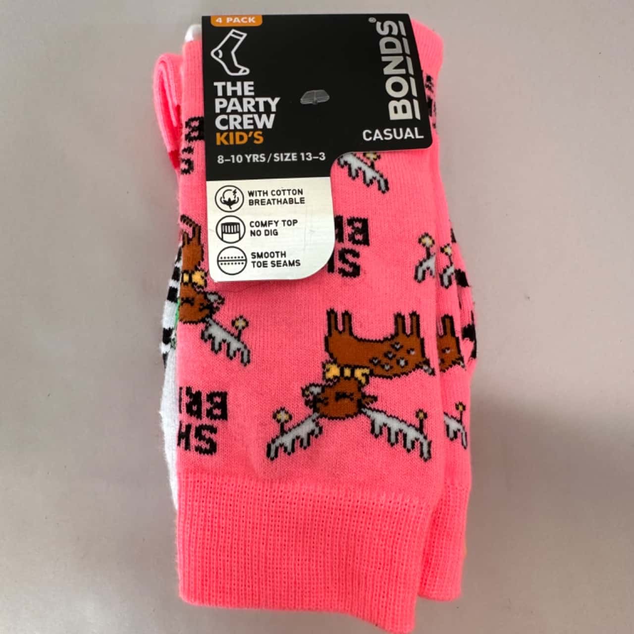 Bonds Kids 4 pack of socks(s)