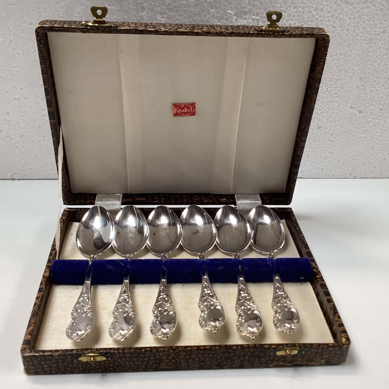 Set Rodd of Melbourne EPNS spoons in original box. (s)