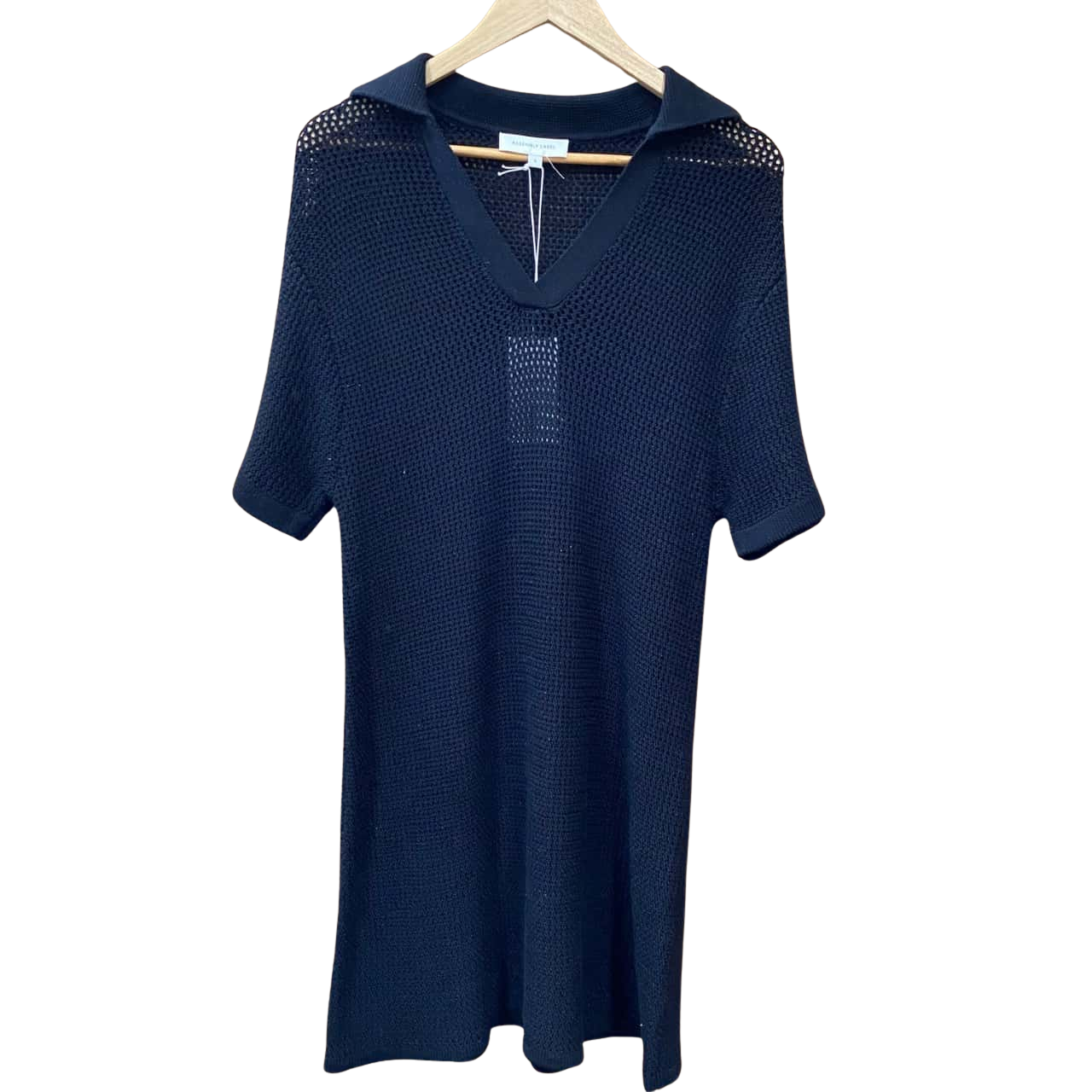 Assembly Label Black Knit Dress Size 8