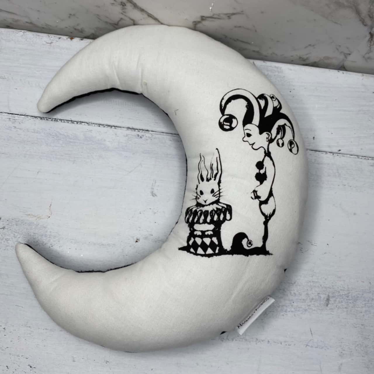 Moobles and Toobles Moon Rattle Cushion BN(s)