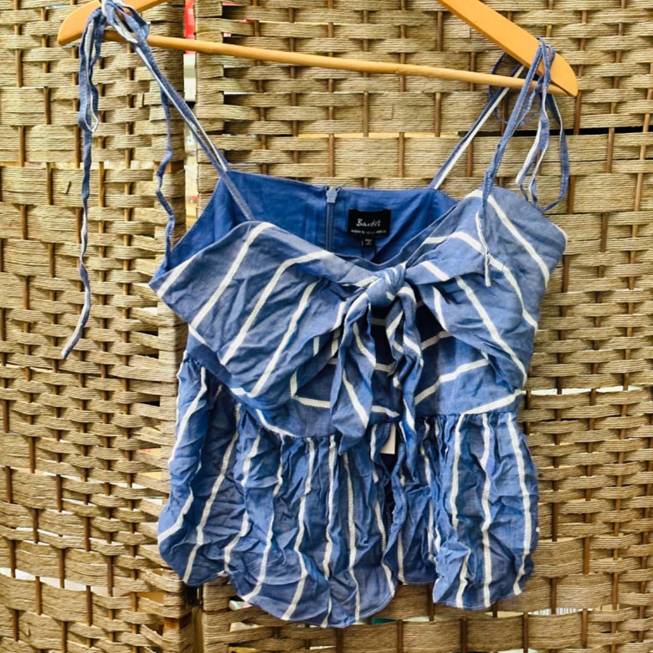 BARDOT Size 10 Stripe Cami Blue