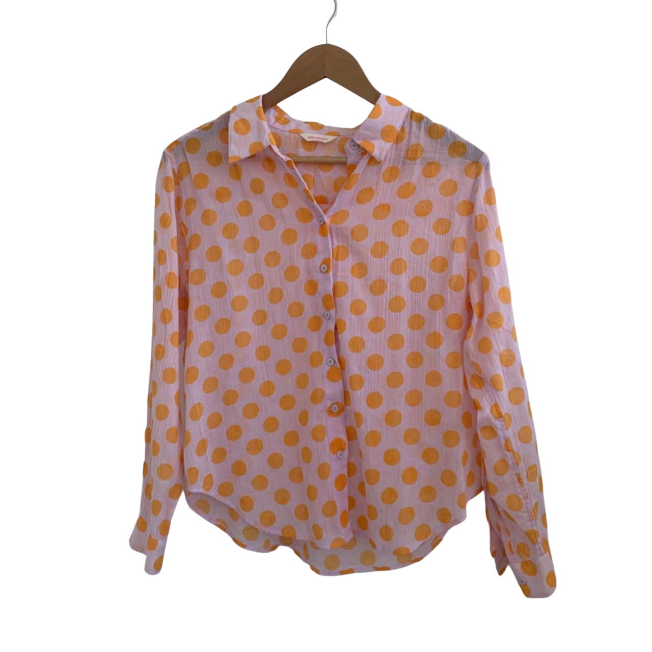 Gorman Size 6 Pink Polka Dot Top
