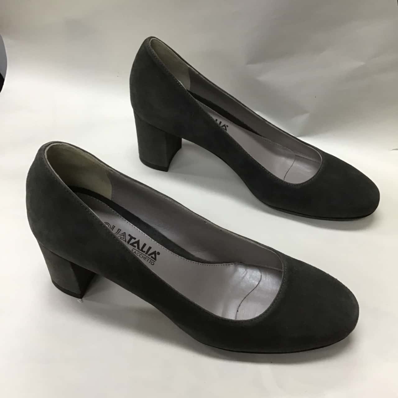 FIlippo Raphael , Womens Size 35 Grey shoes. 50 cm heel . Made In Italy ...