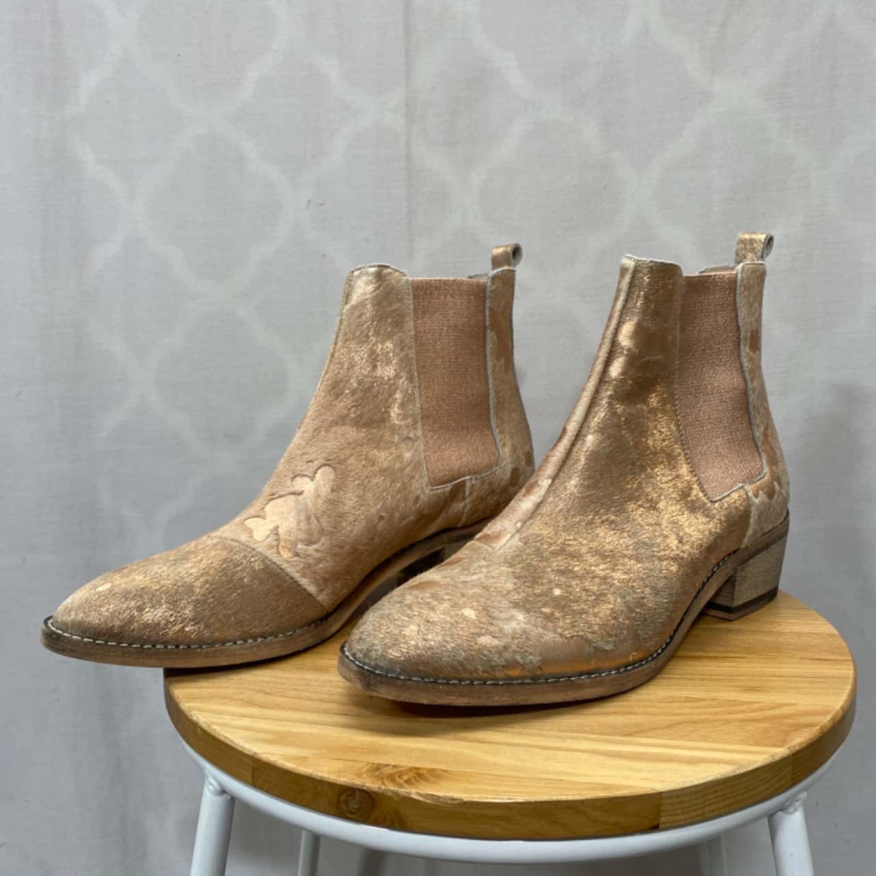 Midas Womens Size 40 Pink Fuzzy Boots(s)