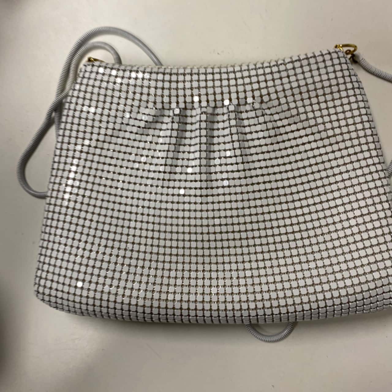 Womens mesh Handbag White (s)