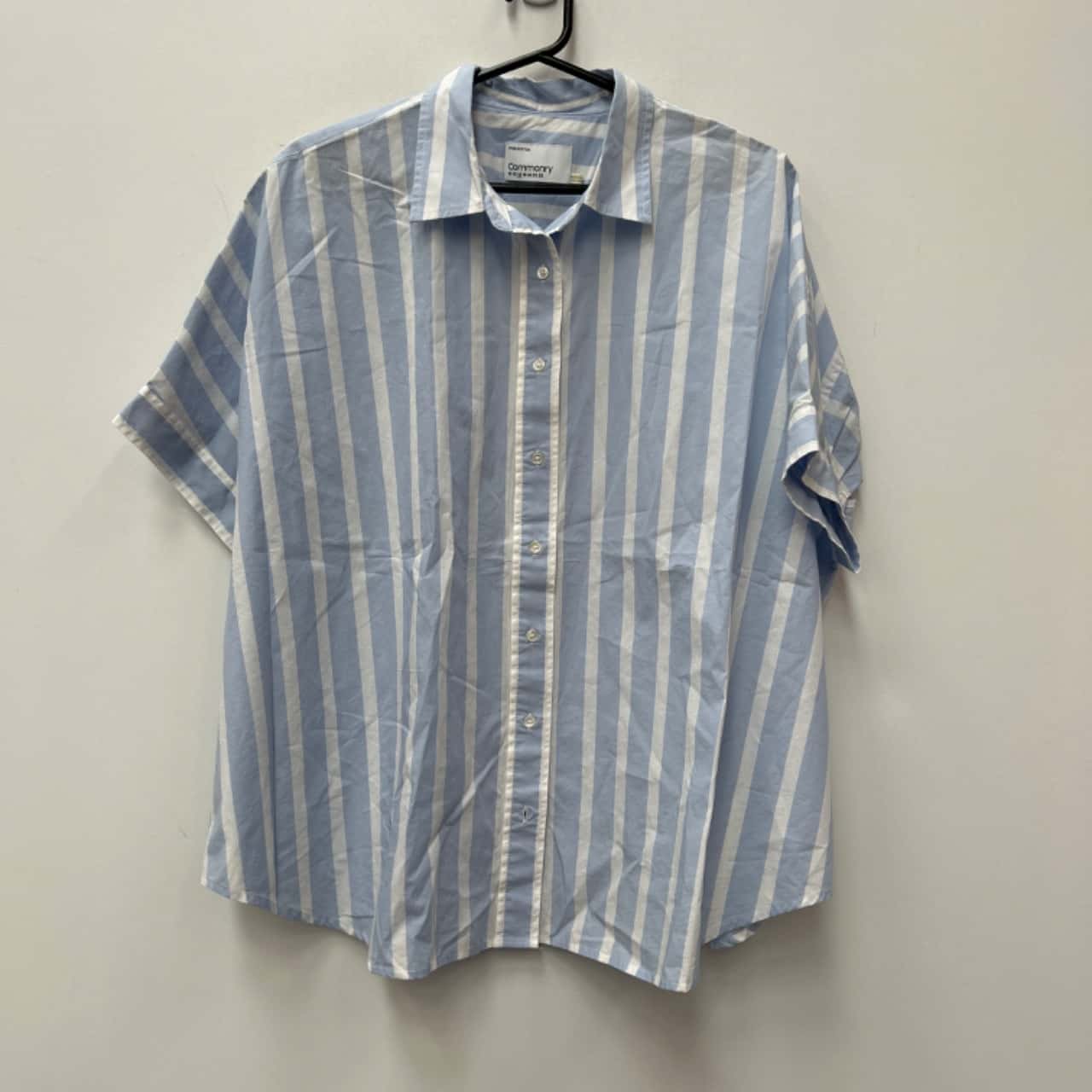 COMMONRY Stripe short Sleeve shirt - Size 14 (s)