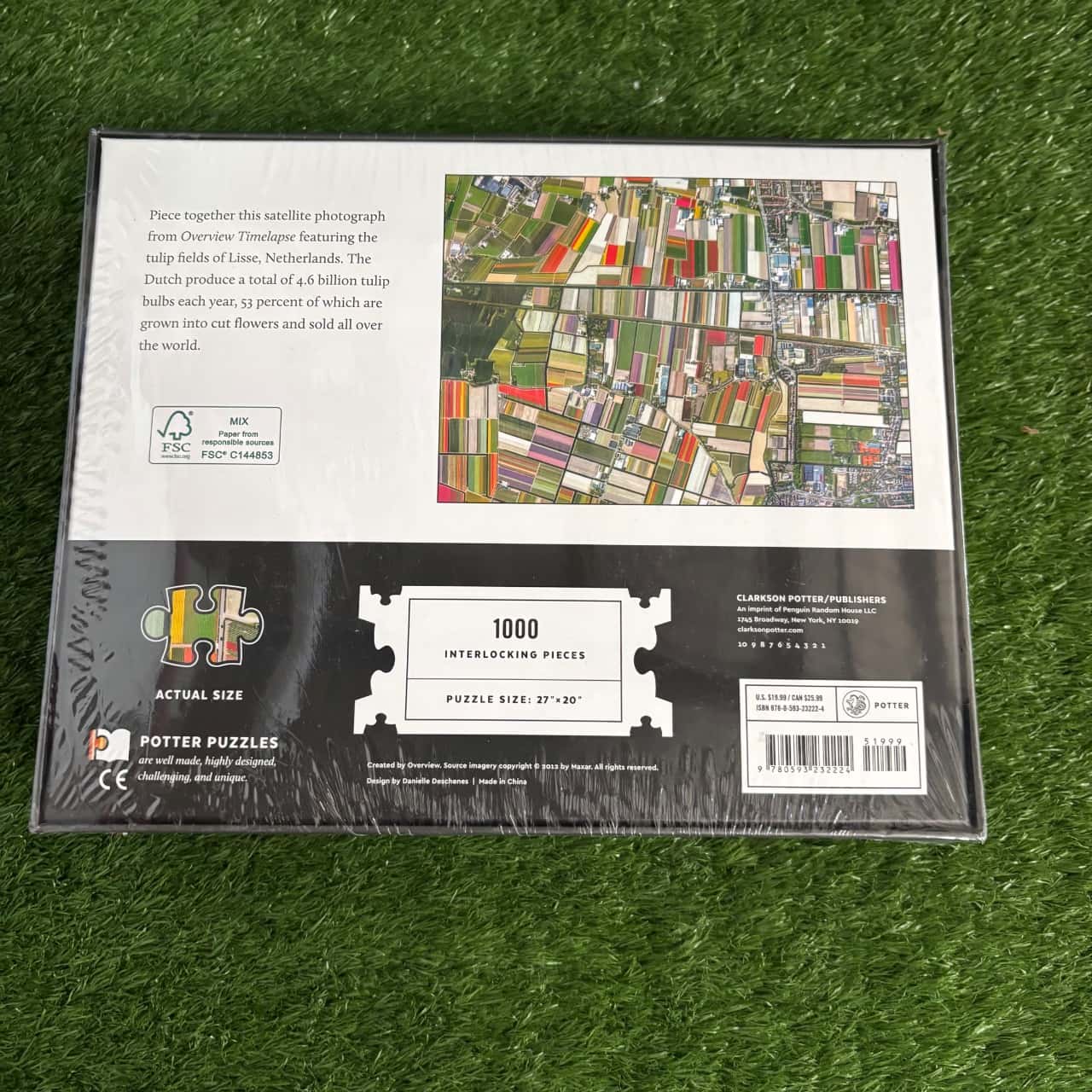 Overview Puzzle: A 1000-Piece Jigsaw featuring Dutch Tulip Fields from ...