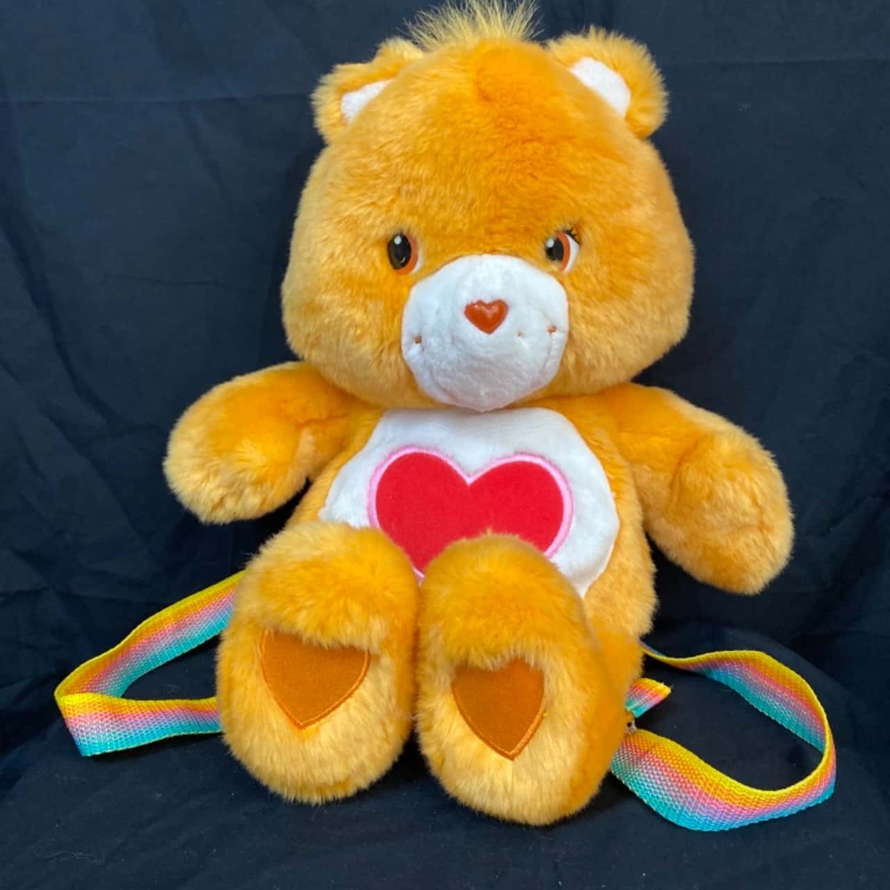 Care Bears Back Pack Orange with Heart Design, Rainbow straps(s)