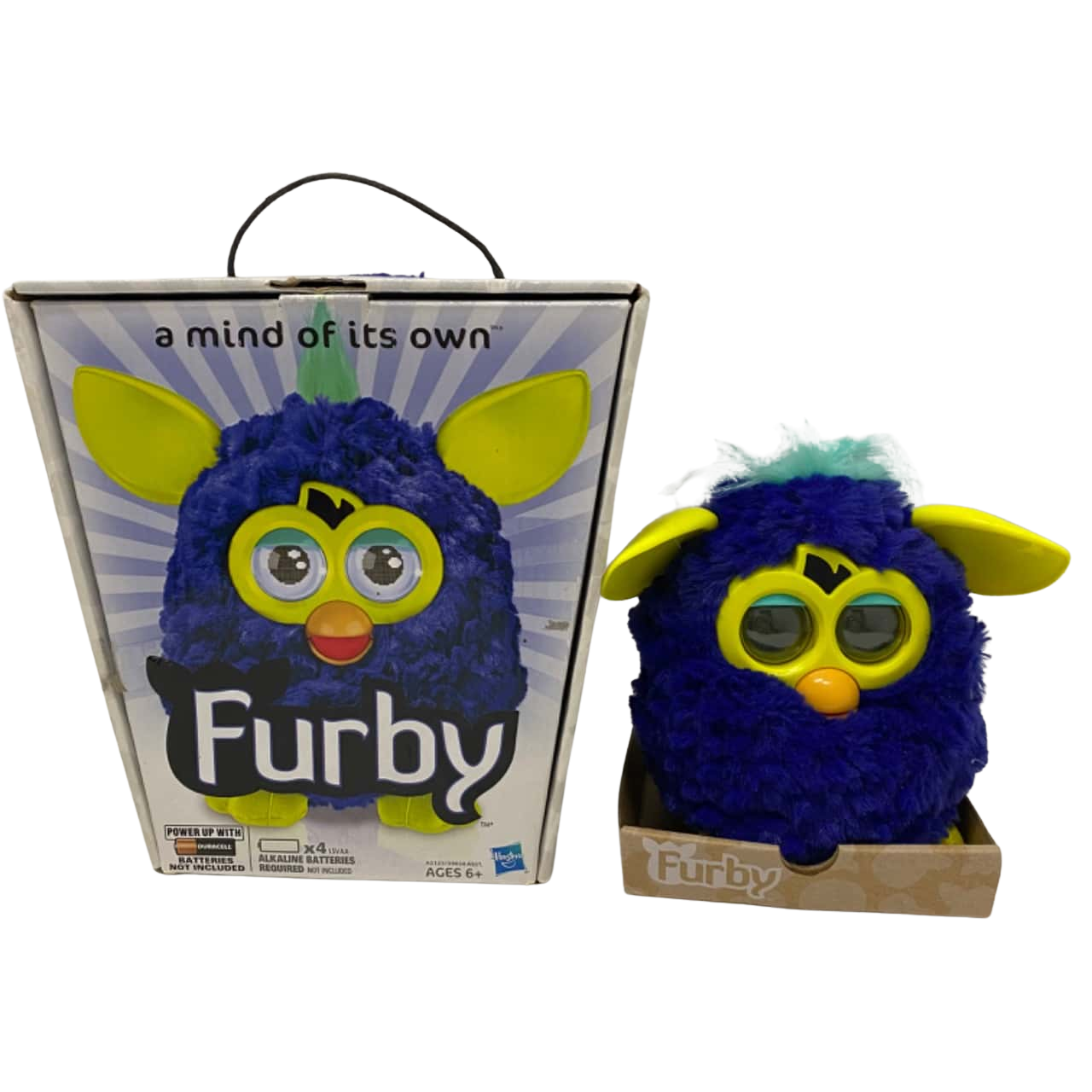 FURBY Hasbro 2012 Electric Blue Fur Open Box(s)