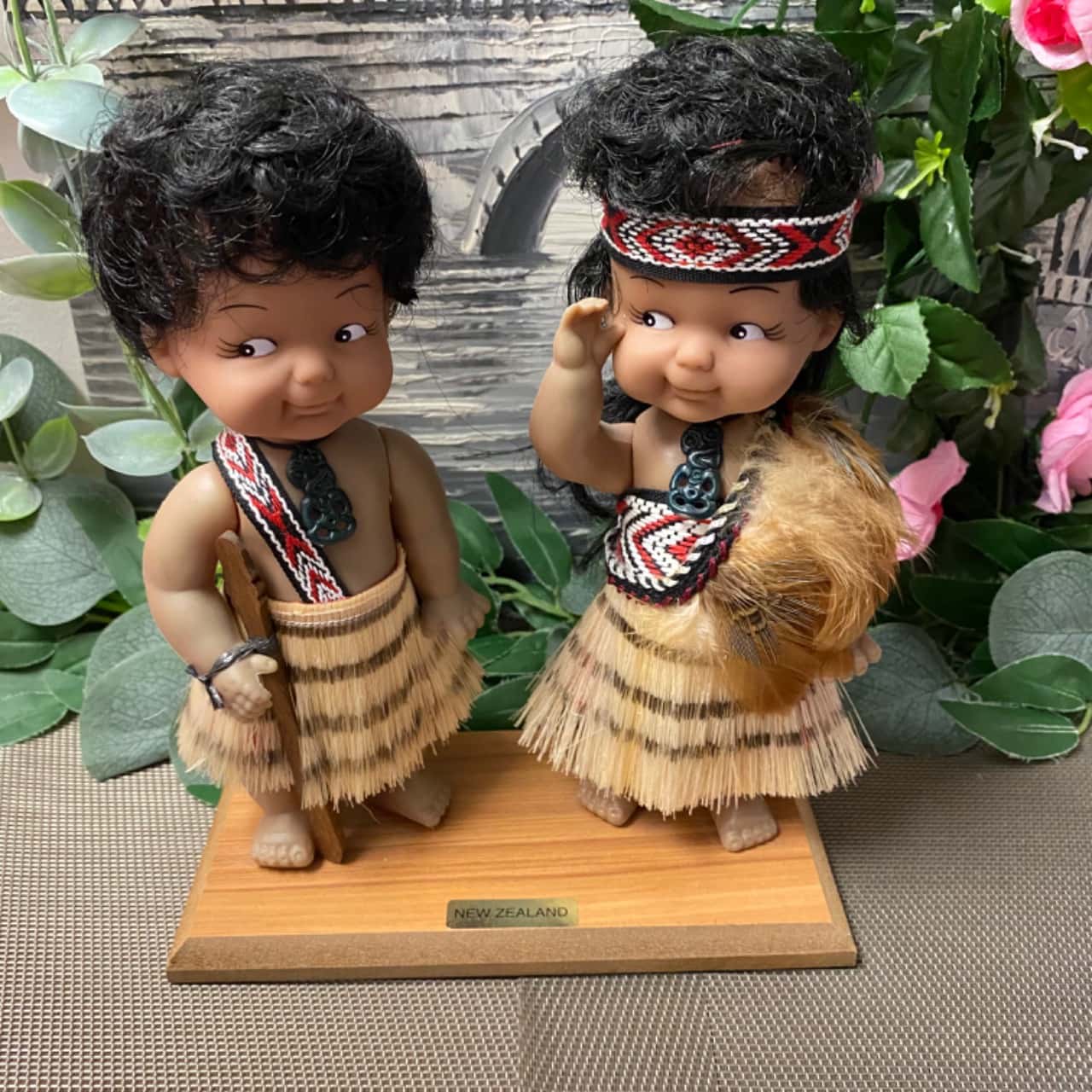 Vintage New Zealand Māori Wahine Girl & Boy dolls(s)