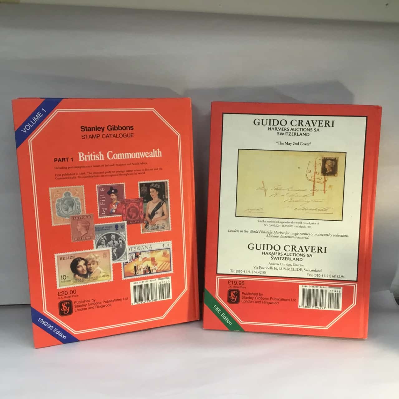 Vintage Stanley Gibbons Stamp Catalogue Part 1 & Part 2 Books(s)