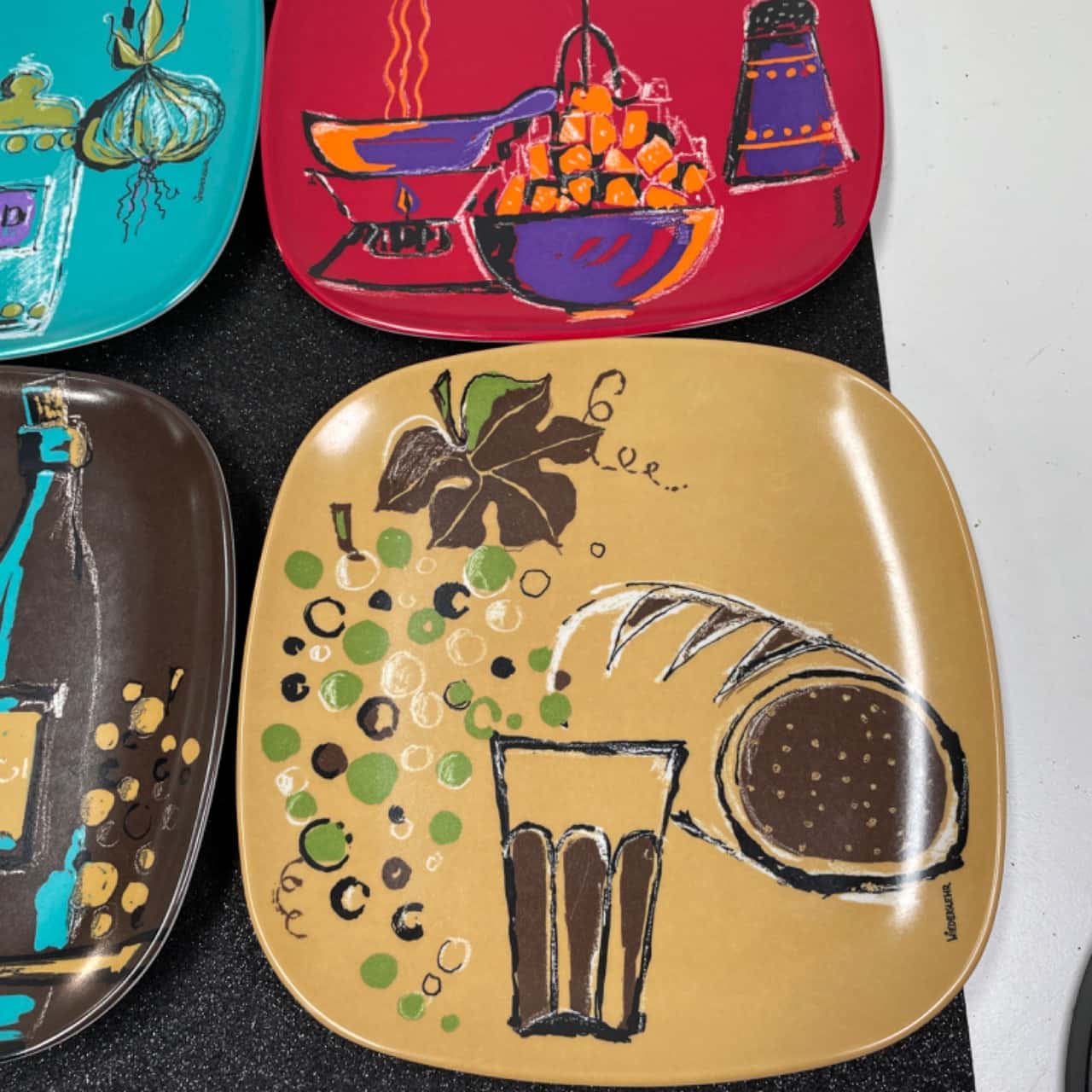 Retro 70’s Bessemer Plates x 6(s)
