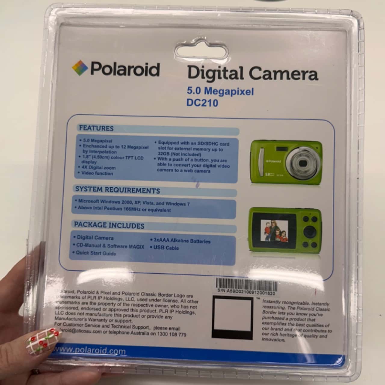 Polaroid camera dc210(s)