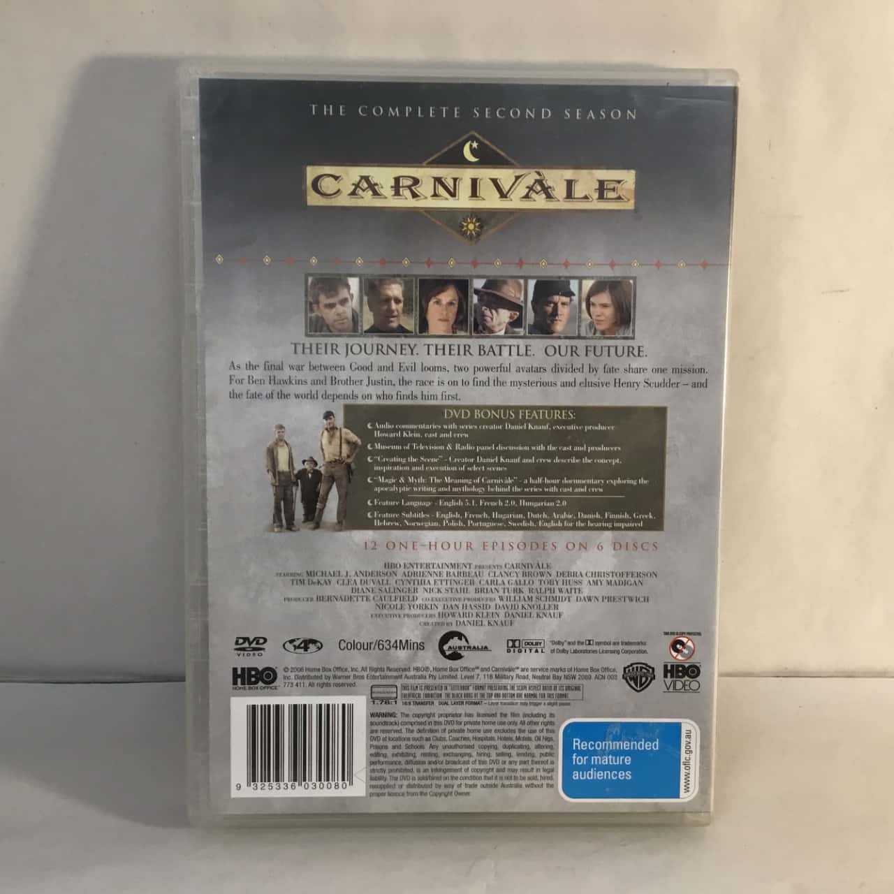 Carnivale The Complete Second Season DVD Set 6 Disc