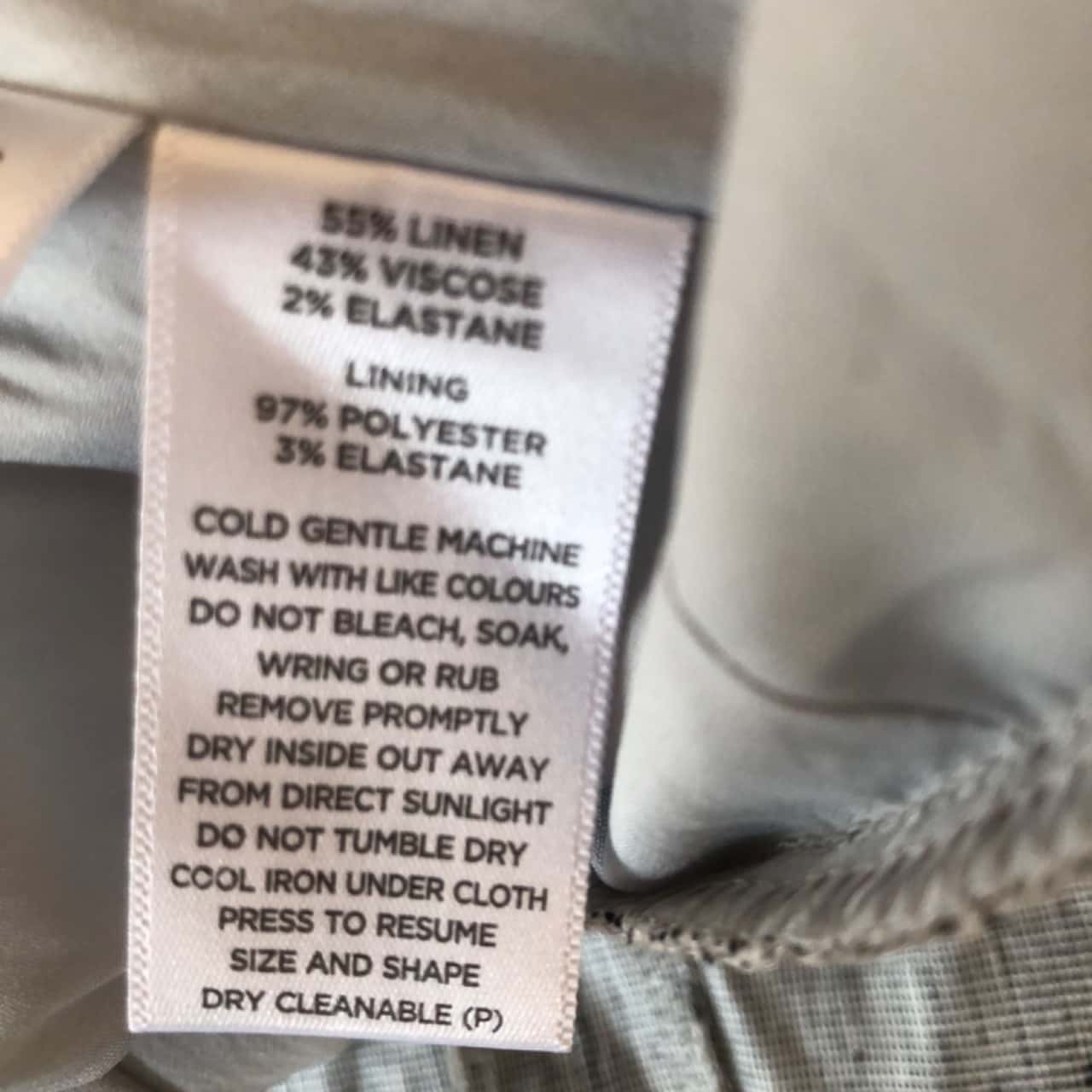 SABA Size 10 Grey Linen Blend Dress