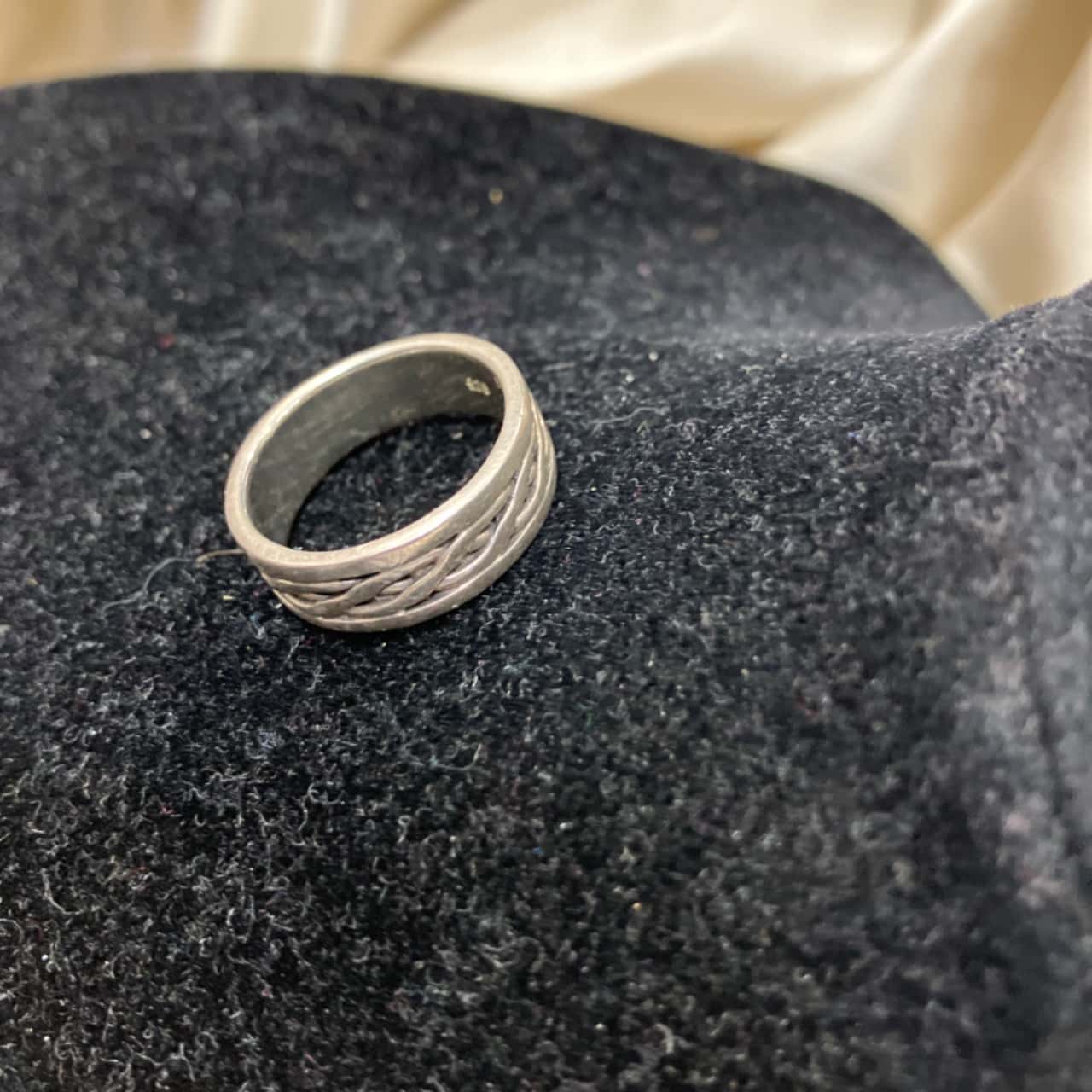 Pattern Unisex Rings Silver 925(s)