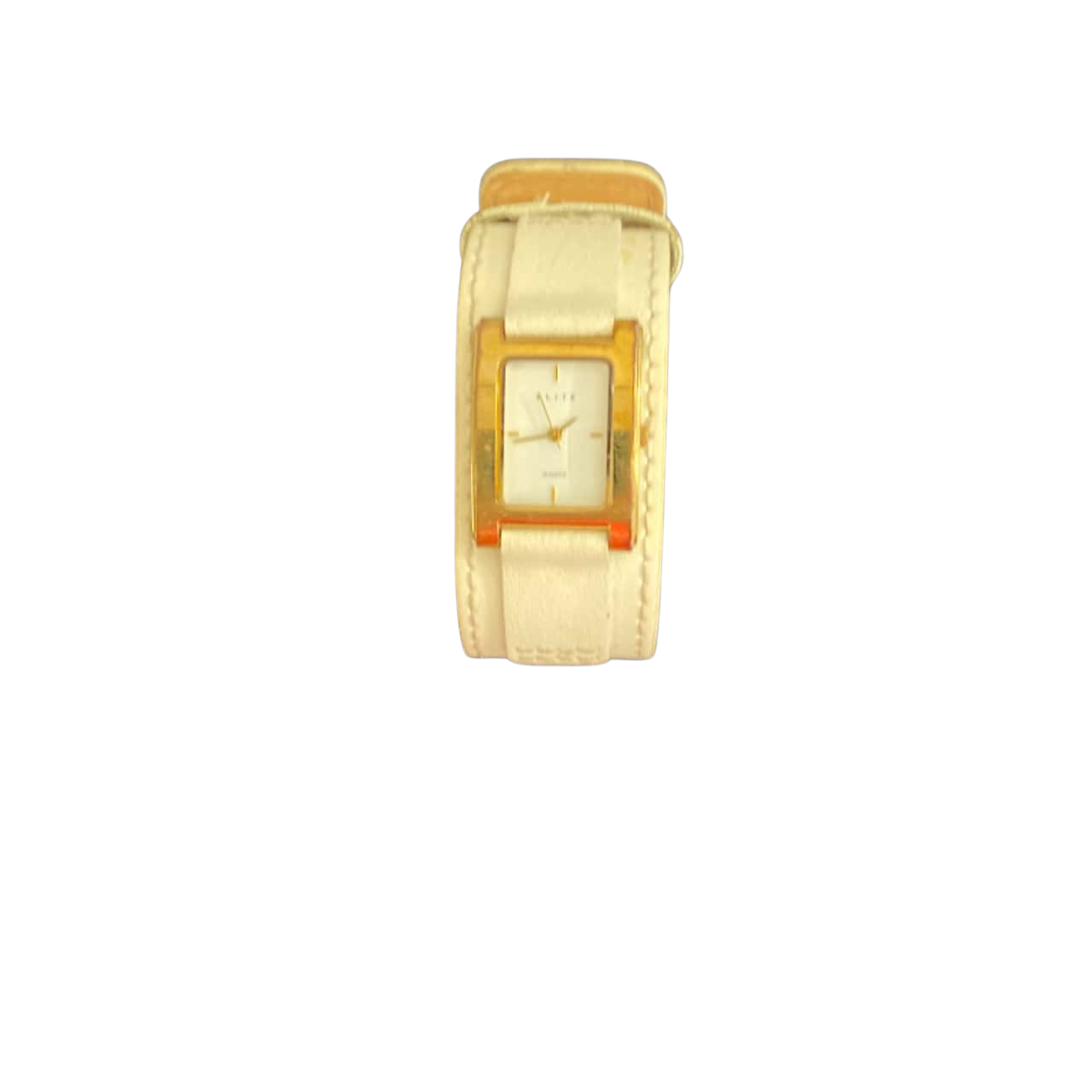 Elite gold and white watch