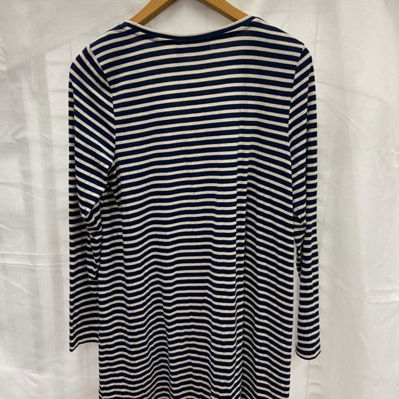 Sussan Womens Size L Navy Striped(s)