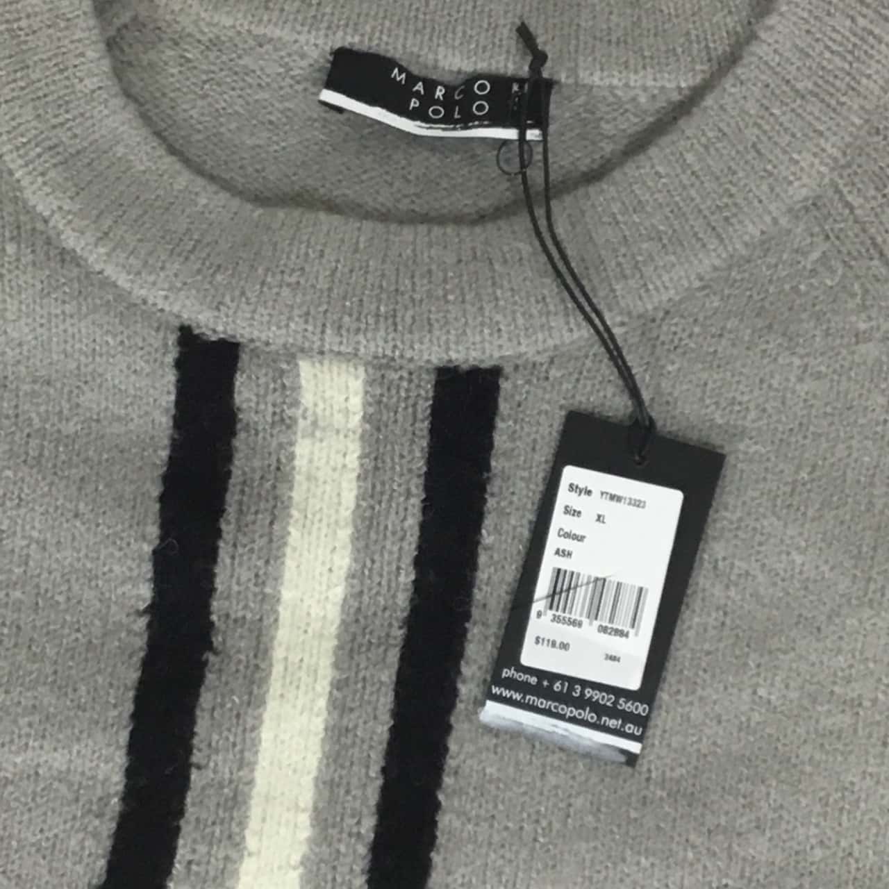 Marco Polo Womens Size XL Jumpers Grey REDUCED TO CLEAR(s)