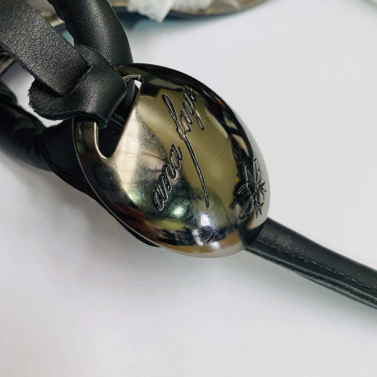 ANA FAYE OLIVIA Black Leather Handbag (s)