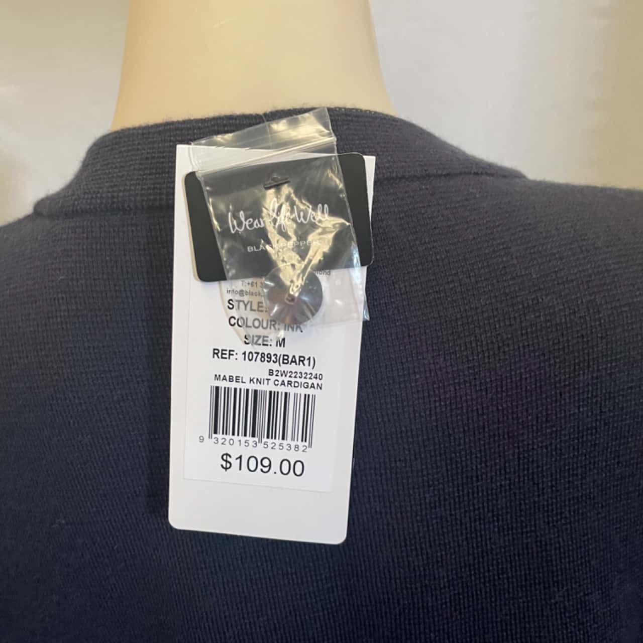 Black Pepper Womens Size M Select Jumpers & Cardigans Types Navy Blue (s)