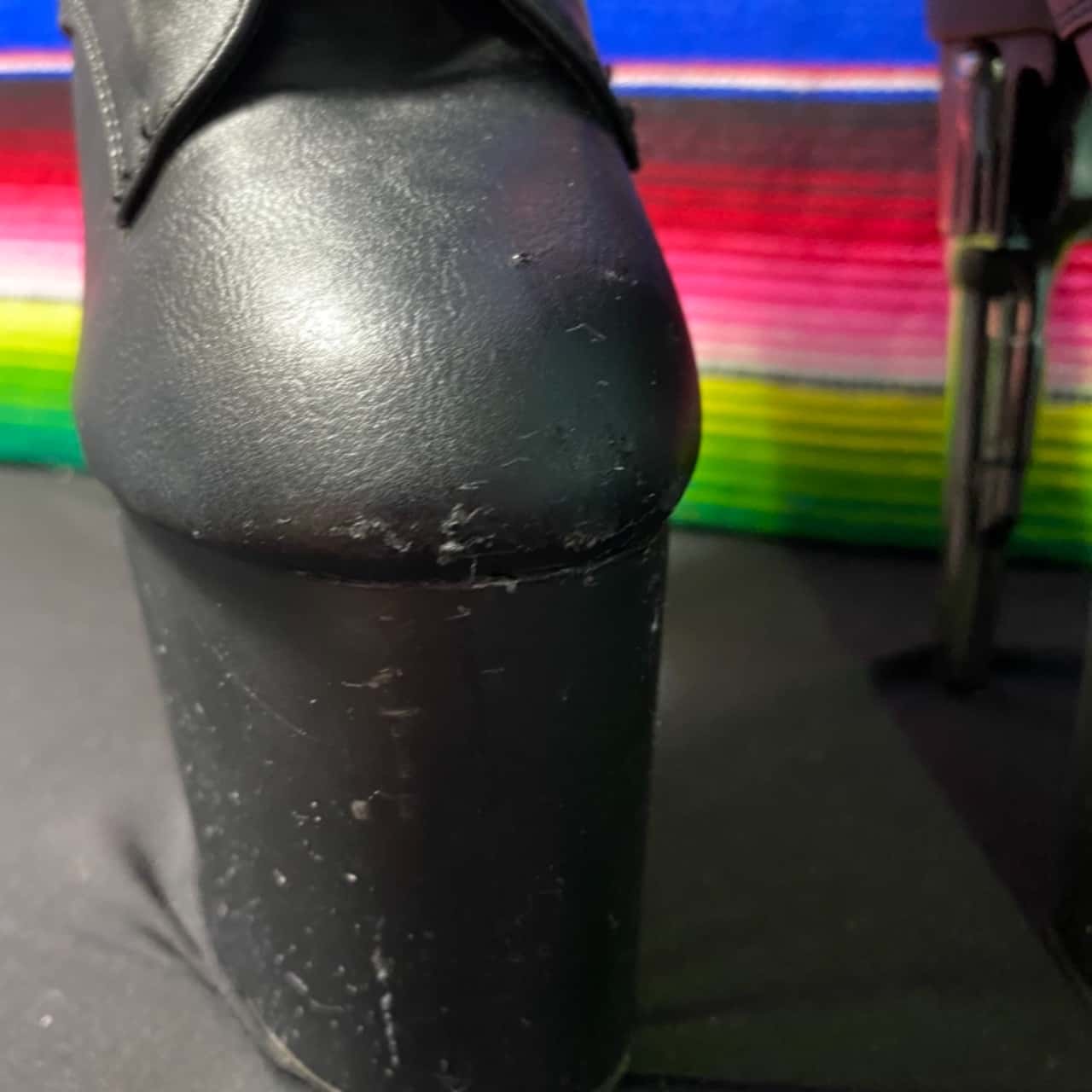 Pleaser Bondgirl Black Gun Heel size 6 (s)