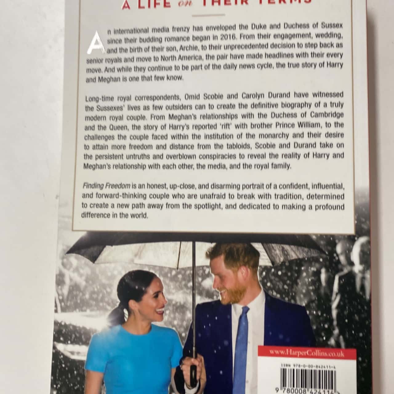Finding Freedom Harry and Meghan book