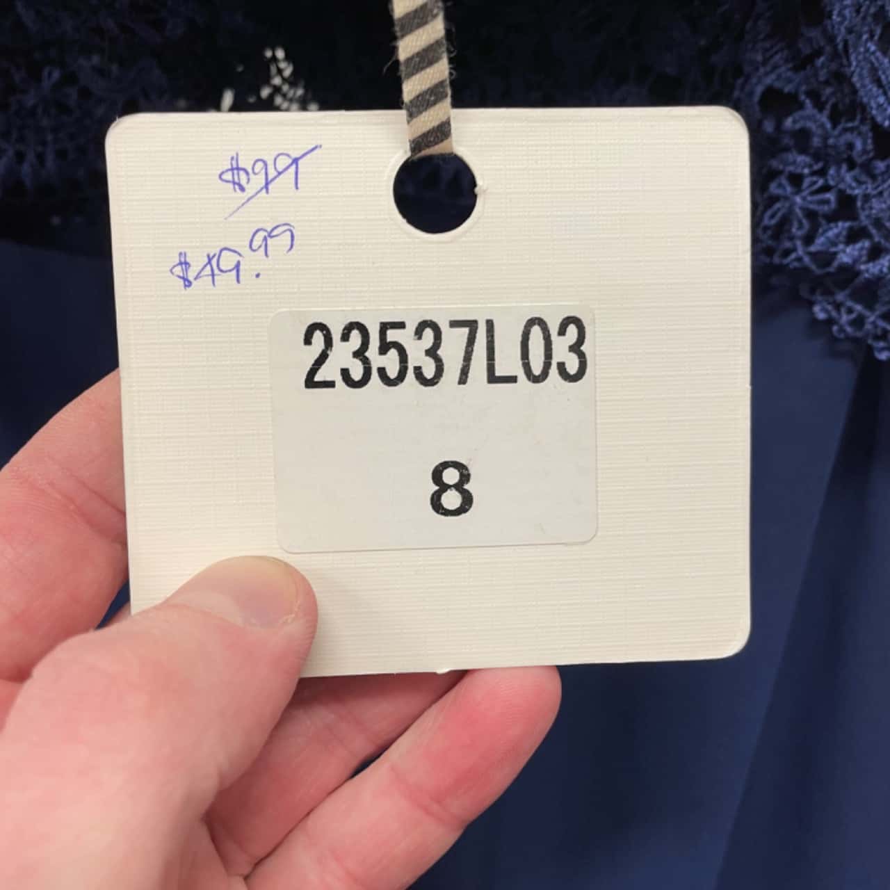 Angel Biba Womens Size 8 Blue dress