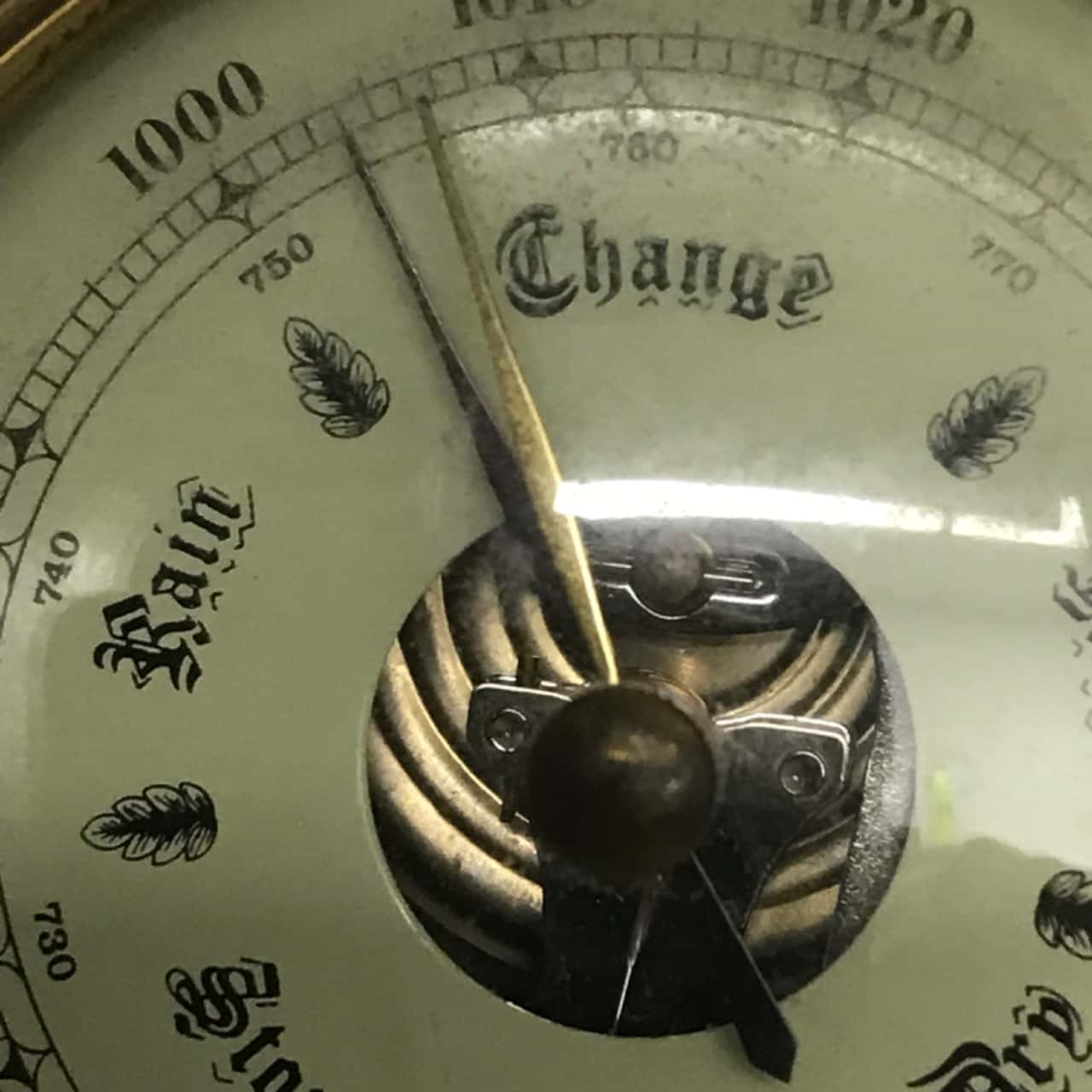 Vintage Huger 10 cm Barometer Made in Germany(s)