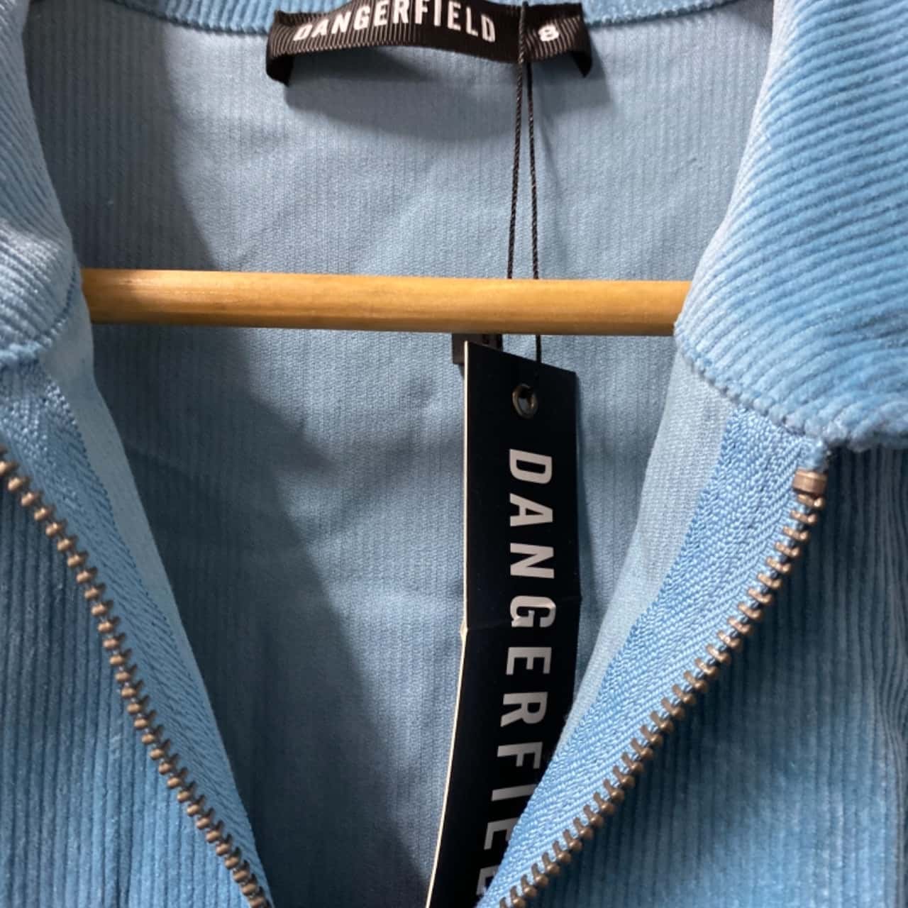 Dangerfield Womens Size 8 Blue corduroy dress new (s)