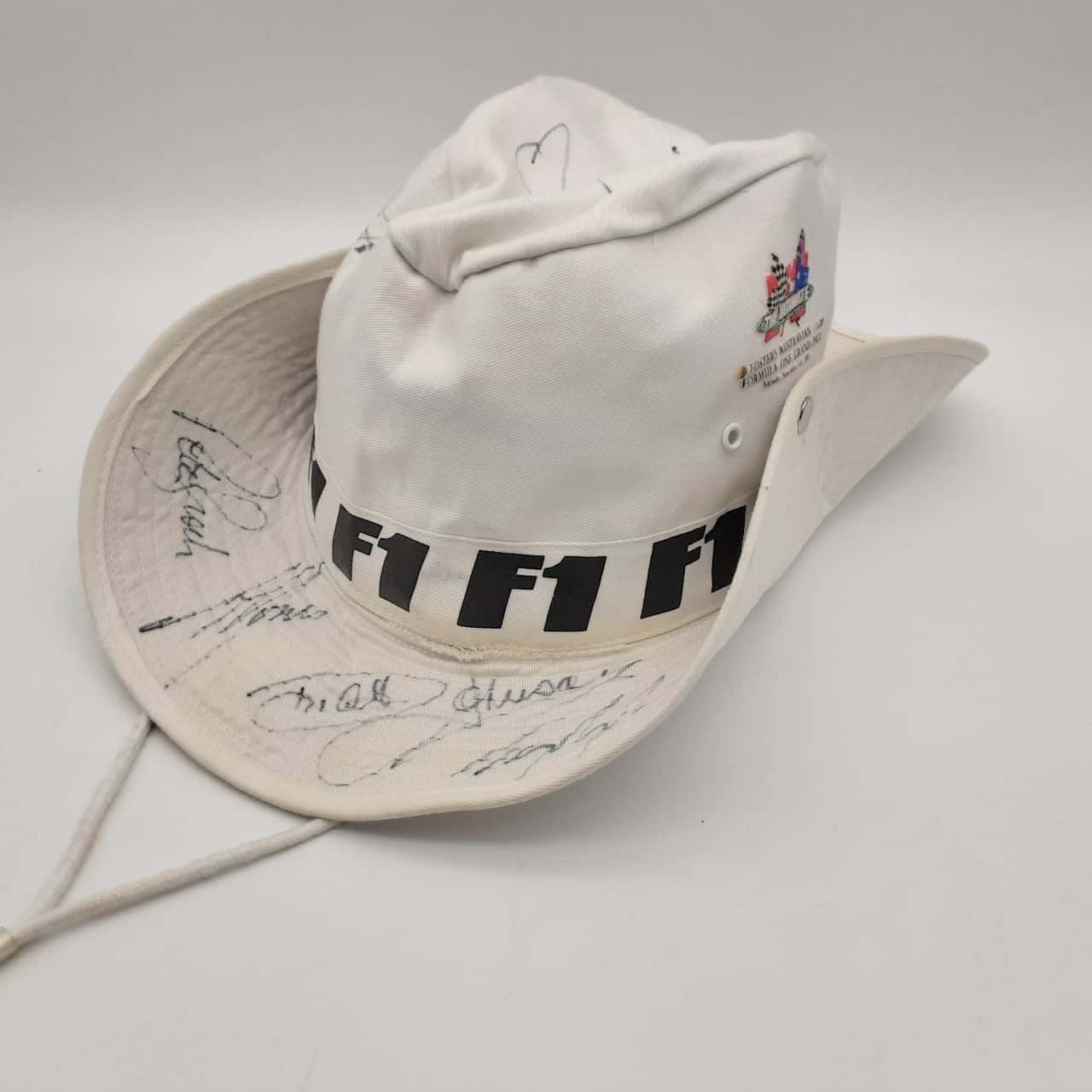 Vintage 1992 Adelaide Formula One Grand Prix Hat, Signed By Peter Brock ...