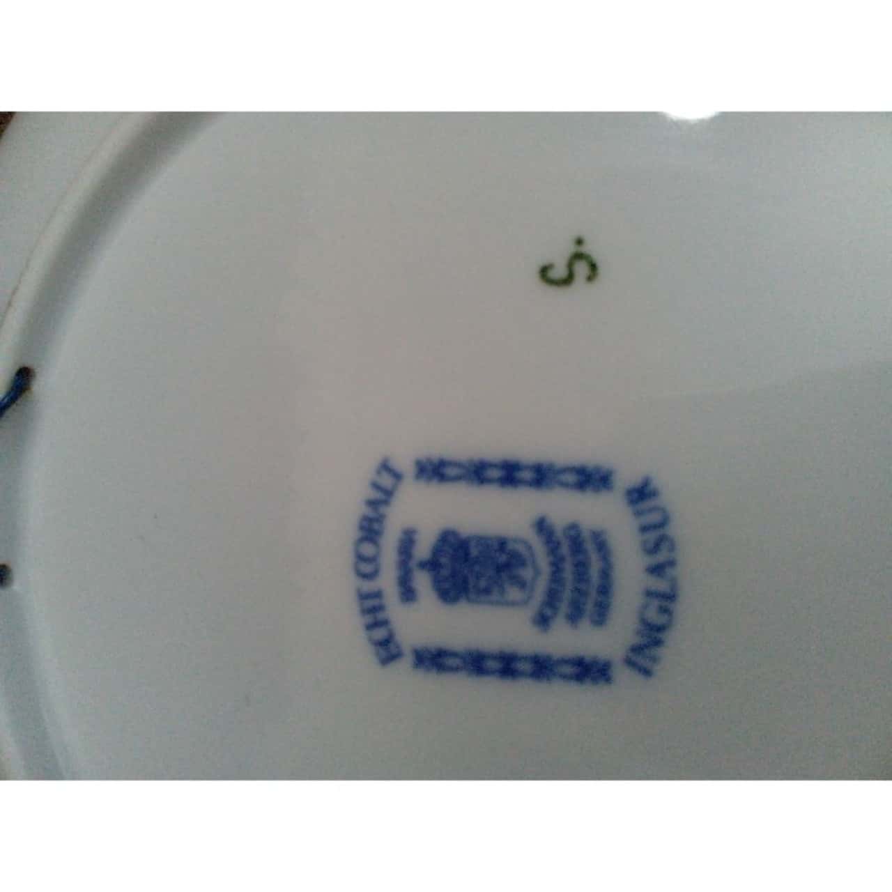 Echt Cobalt Inglasur Bavarian Plate - 1988